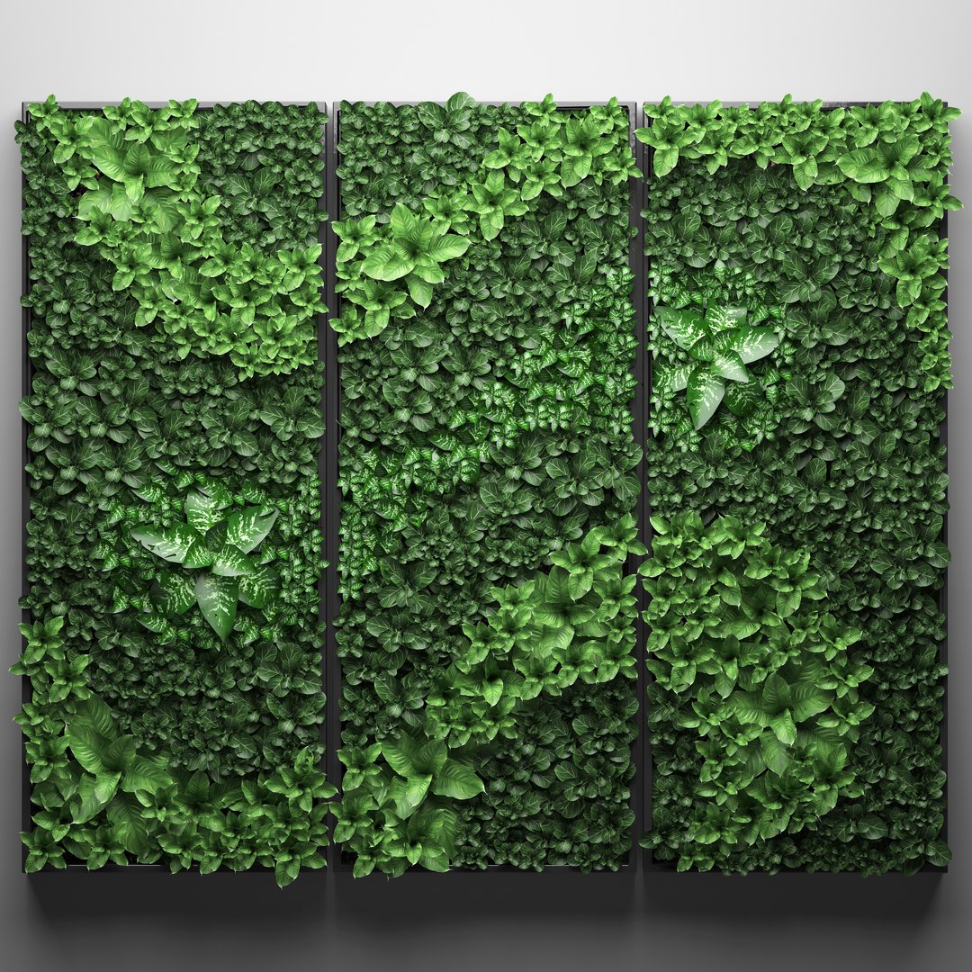 3D Vertical Gardening Picture Model - TurboSquid 1322145