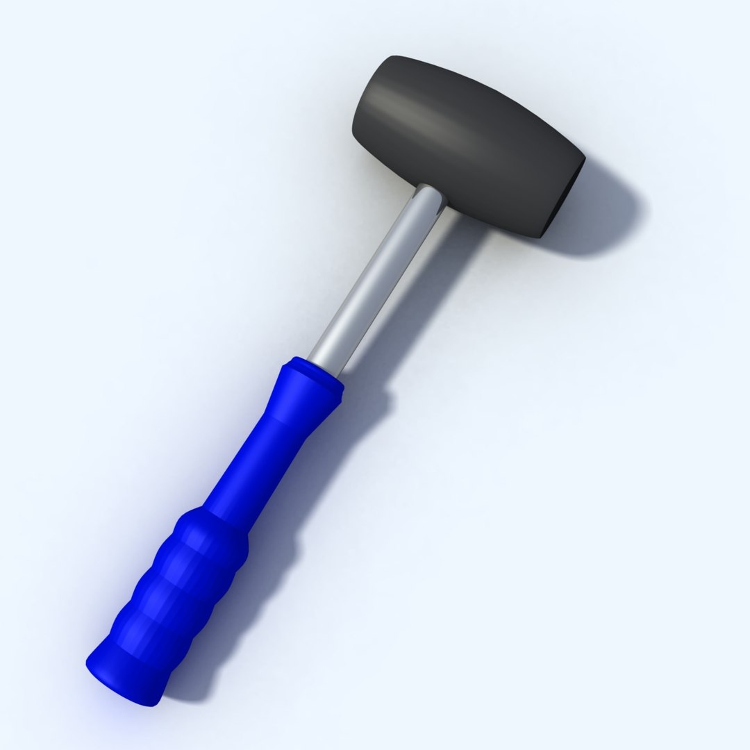 3d Model Rubber Mallet