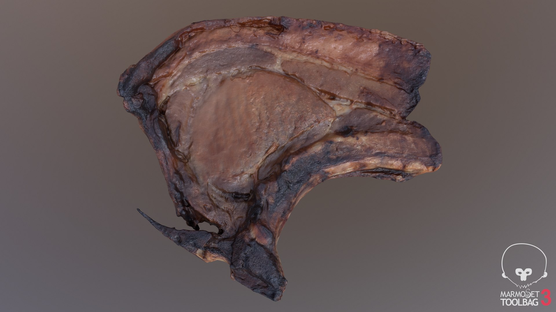 3D Model Cooked Pork Chop - TurboSquid 1590007