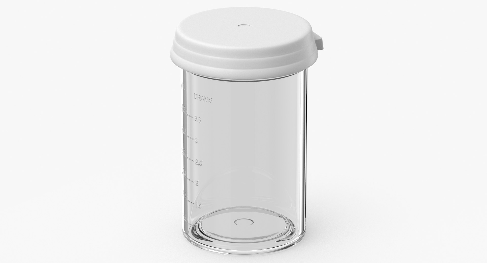 Pill Pod Vial 3 5dram 11ml Empty 3D Model - TurboSquid 2049129