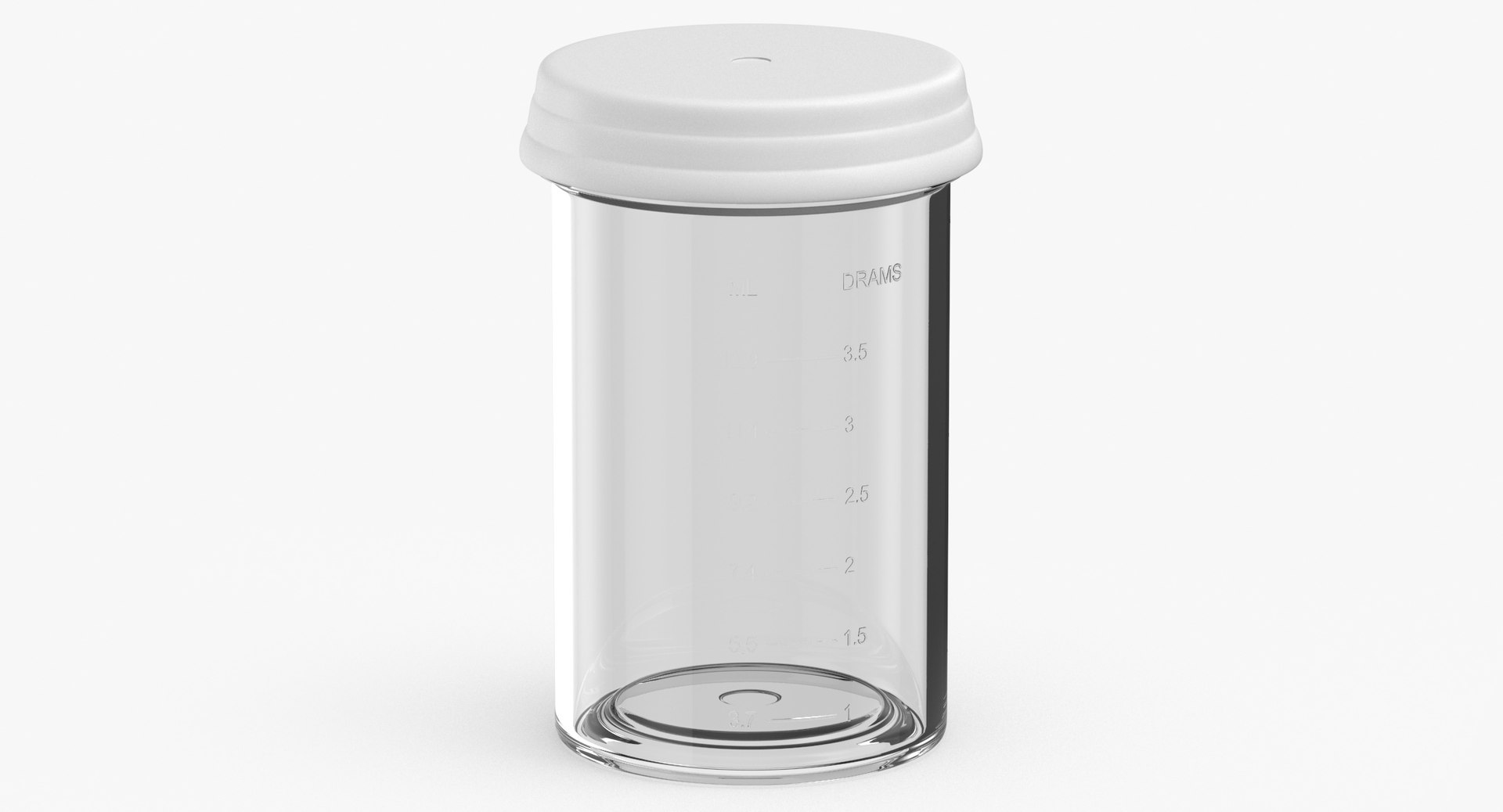 Pill Pod Vial 3 5dram 11ml Empty 3D model - TurboSquid 2049129