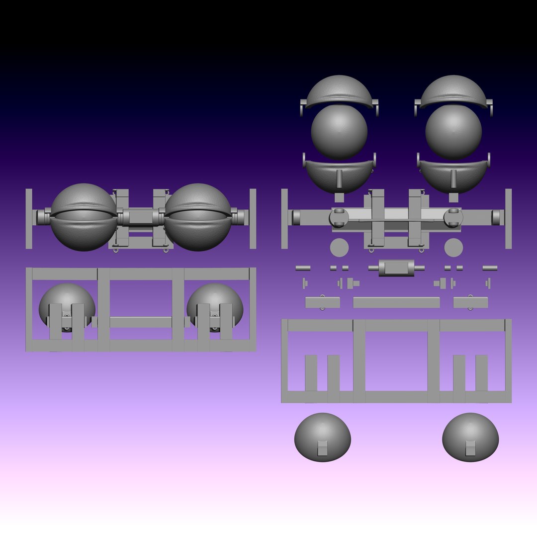 無料Mecanismo ojos de titere 002 Puppet eye mechanism 0023Dモデル ...