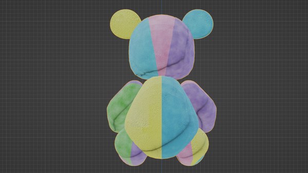 modelo 3d Pastel Teddy Bear - TurboSquid 1988707