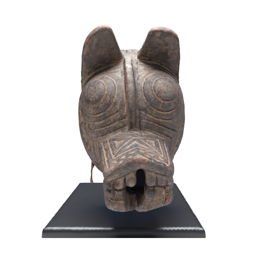 Hyena Mask With Stand Model - TurboSquid 2065377
