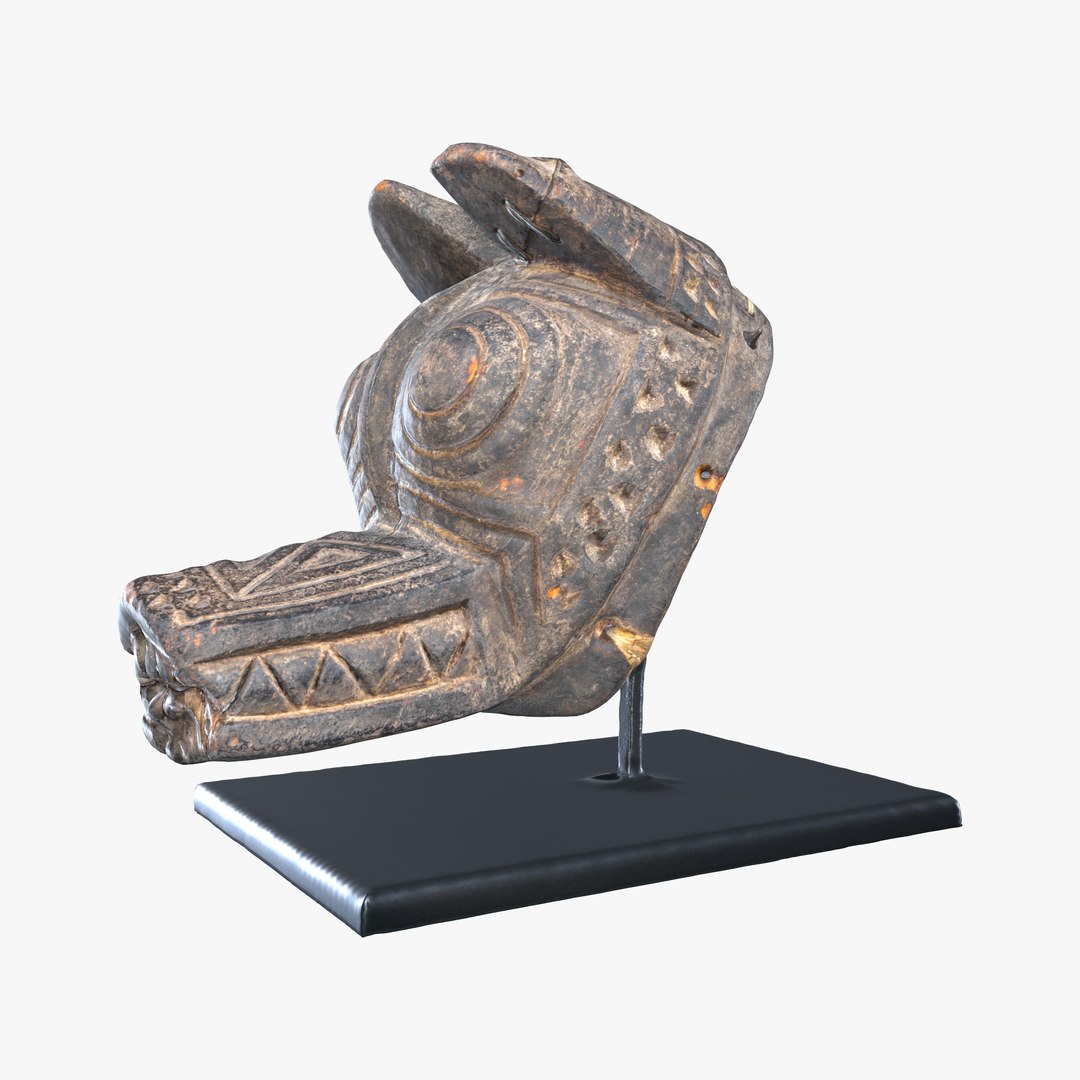 Hyena Mask with Stand model - TurboSquid 2065377