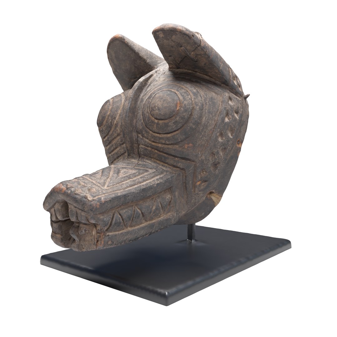 Hyena Mask With Stand Model - TurboSquid 2065377