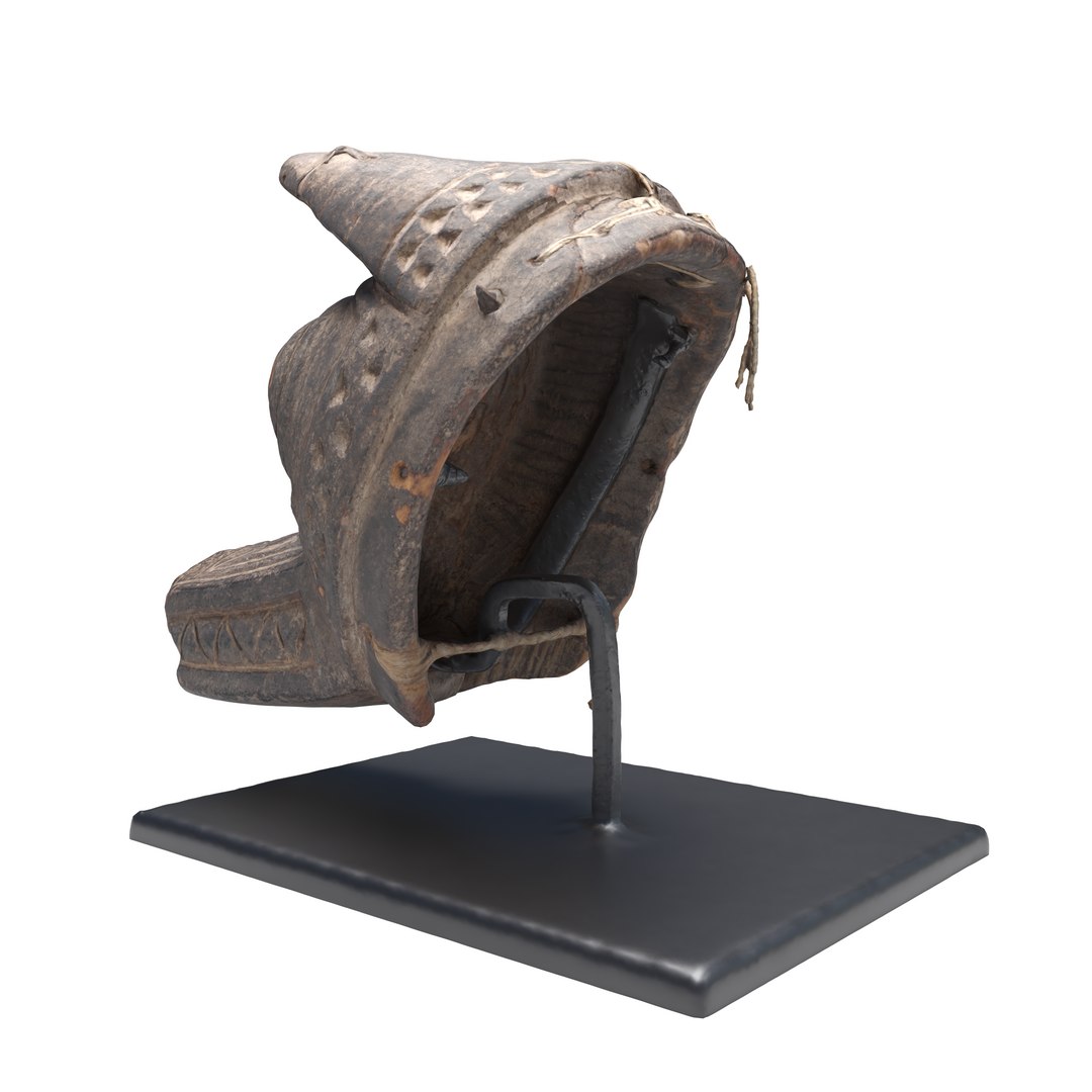 Hyena Mask With Stand Model - TurboSquid 2065377