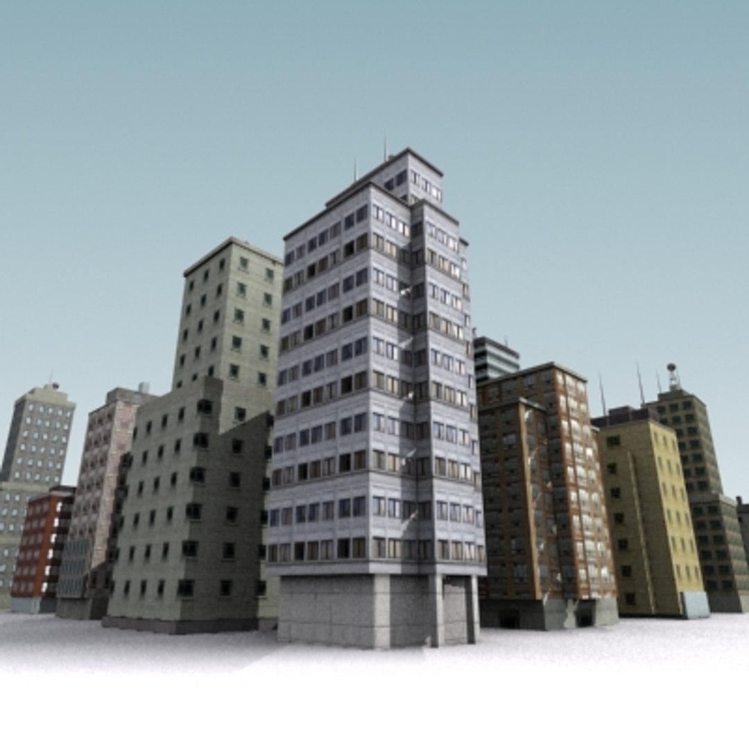 3d Buildings Skyscraper Model