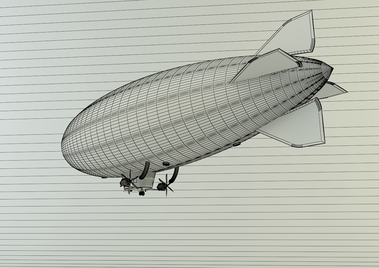 3D Zeppelin Model - TurboSquid 2070252