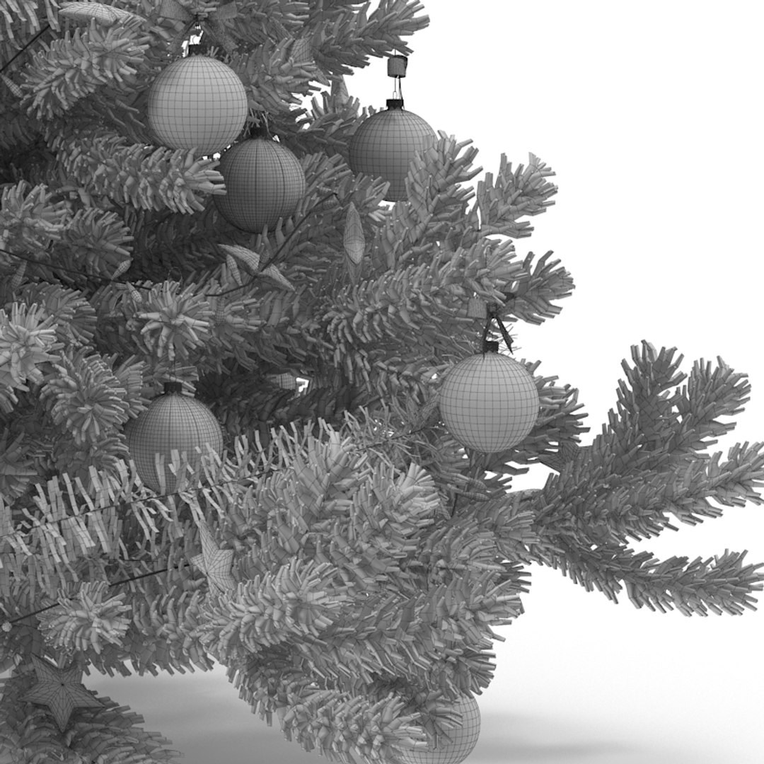 3d christmas tree model