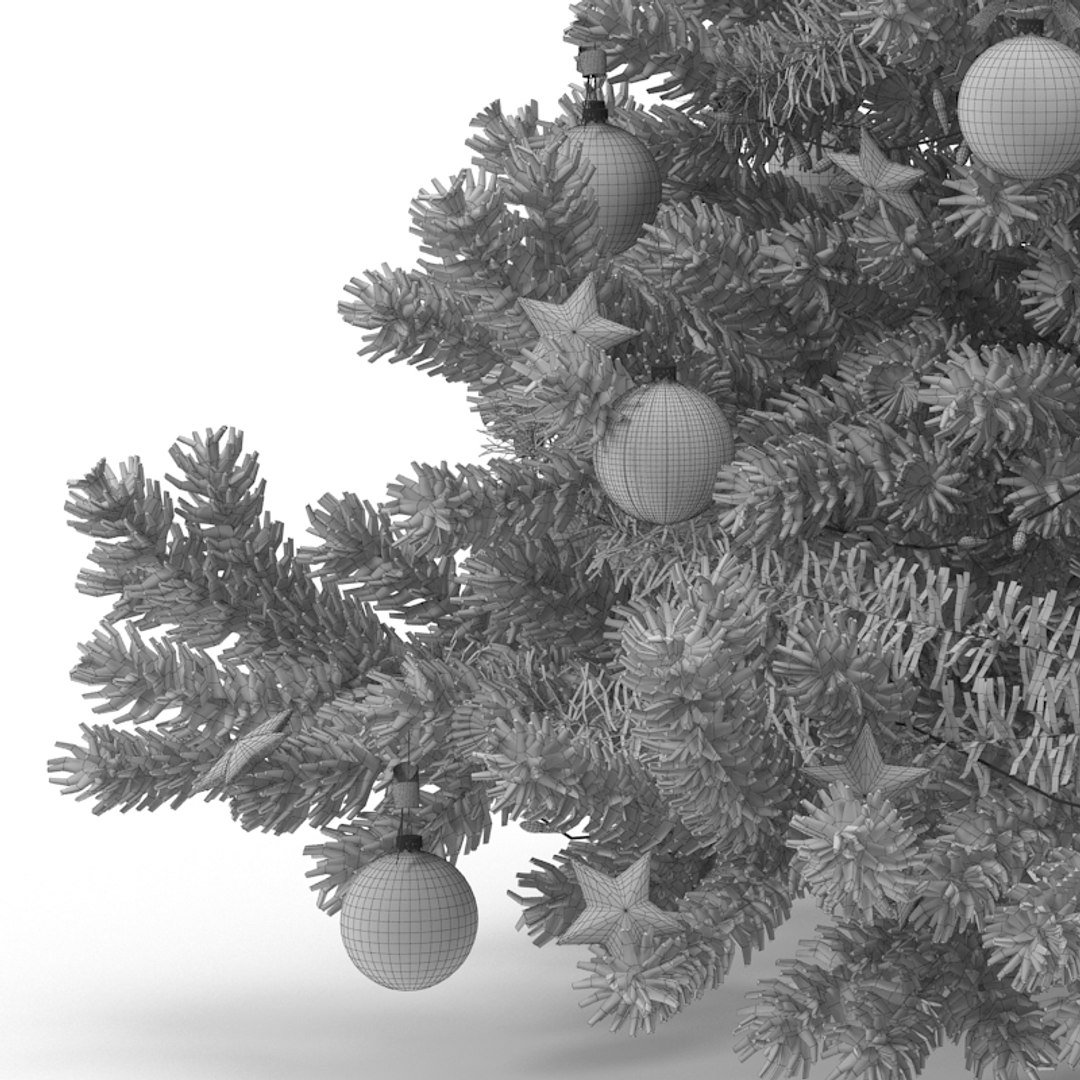 3d christmas tree model