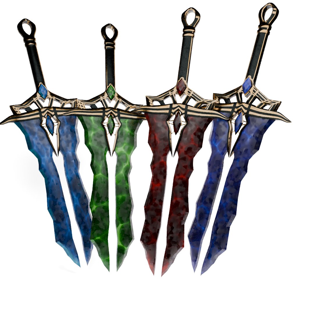 3D Crystal Sword Model - TurboSquid 2416096