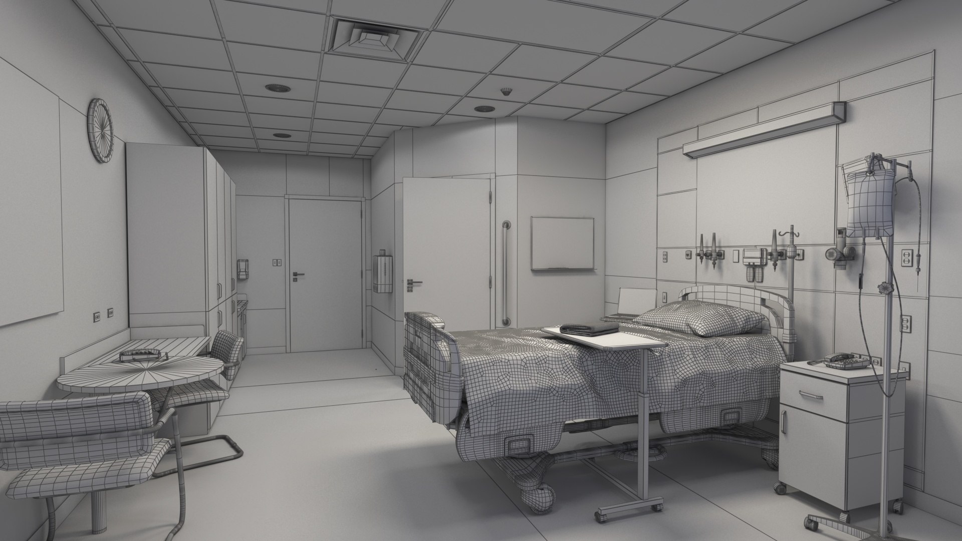 3D Patient Room V2 - TurboSquid 1896119