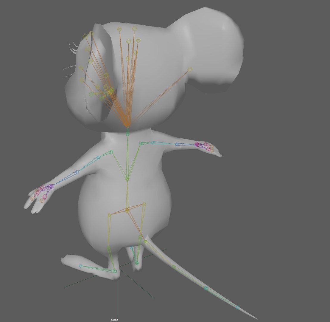 Cute Cartoon Mouse Model - TurboSquid 2109177