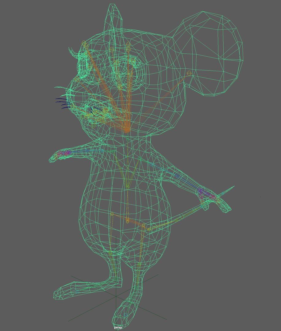Cute Cartoon Mouse Model - TurboSquid 2109177