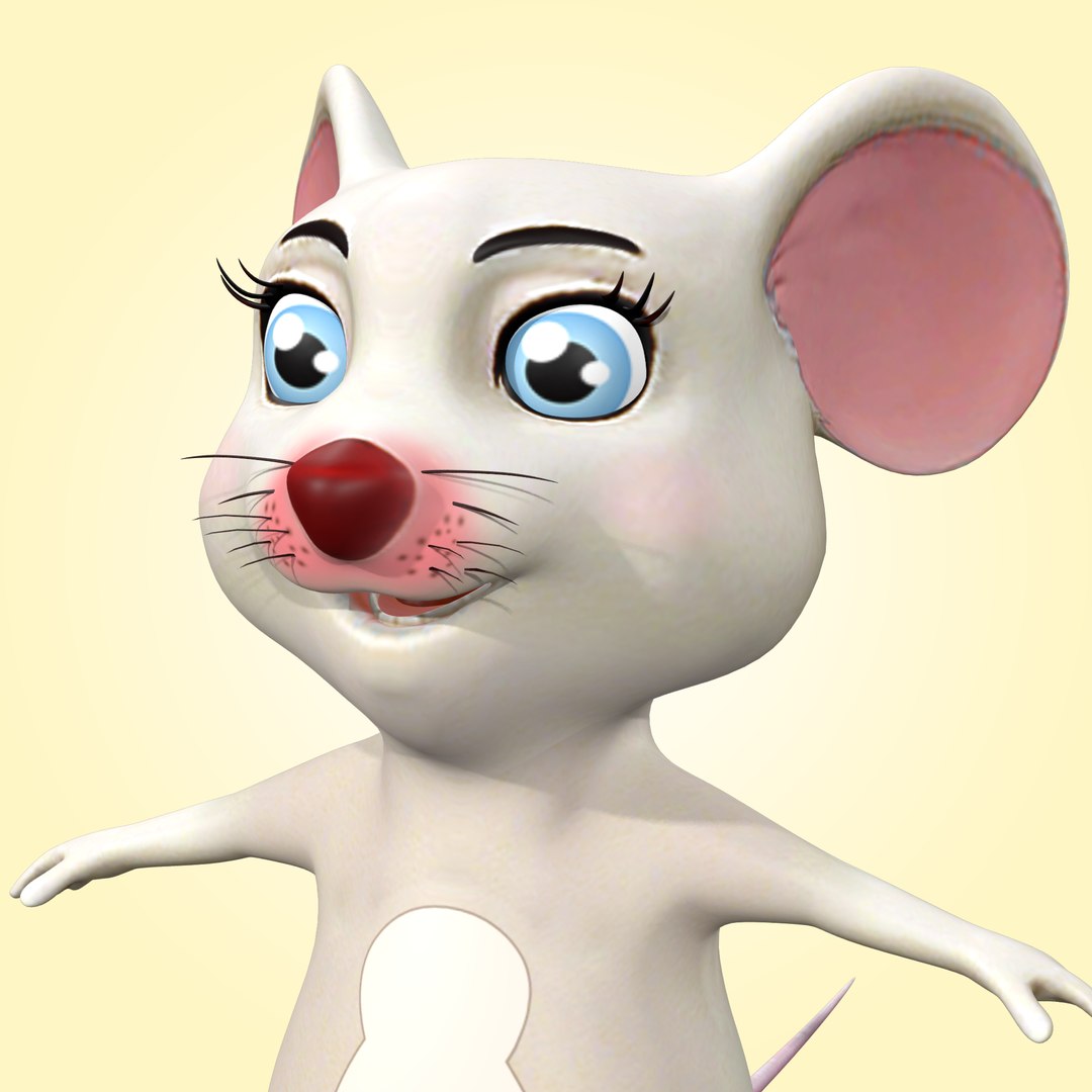 Cute Cartoon Mouse Model - TurboSquid 2109177