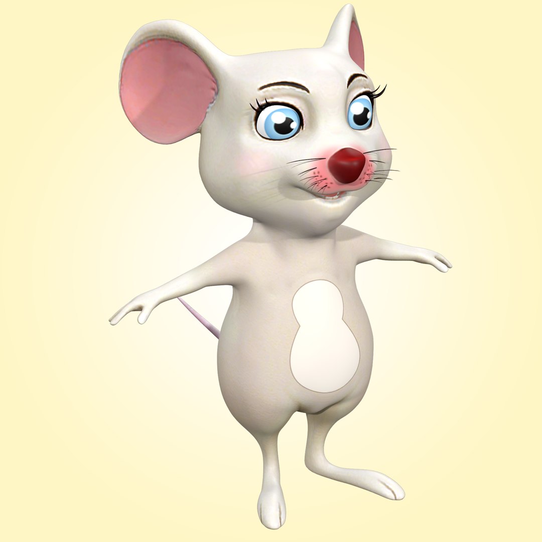 Cute Cartoon Mouse Model - TurboSquid 2109177