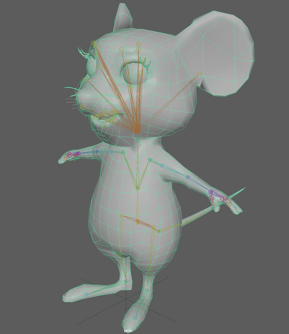 Cute Cartoon Mouse Model - TurboSquid 2109177