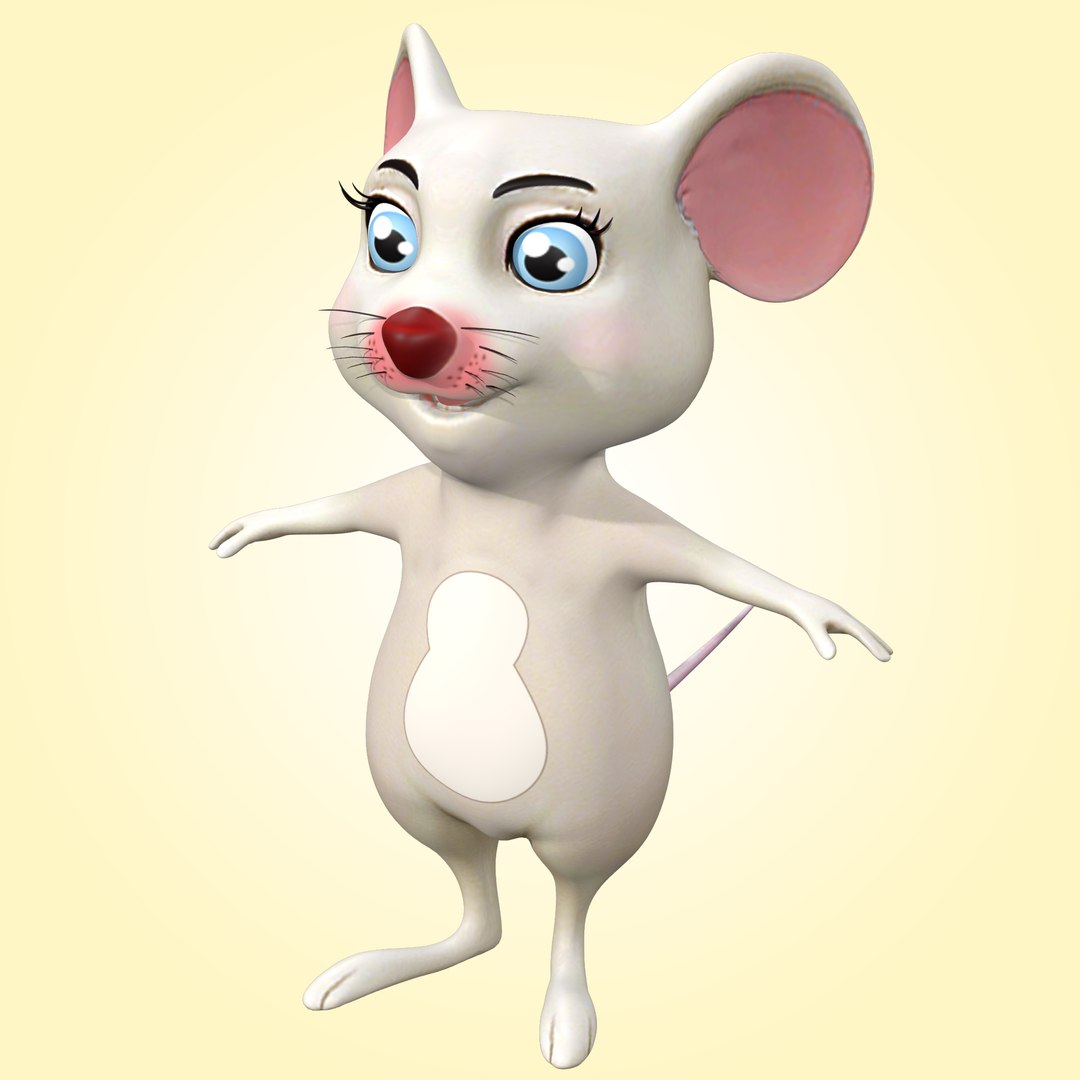 Cute Cartoon Mouse Model - TurboSquid 2109177