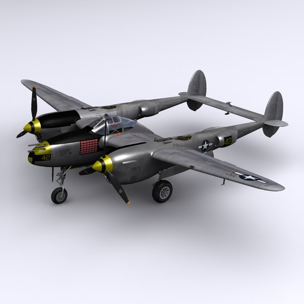 Lockheed P-38 Lightning 3D Models for Download | TurboSquid