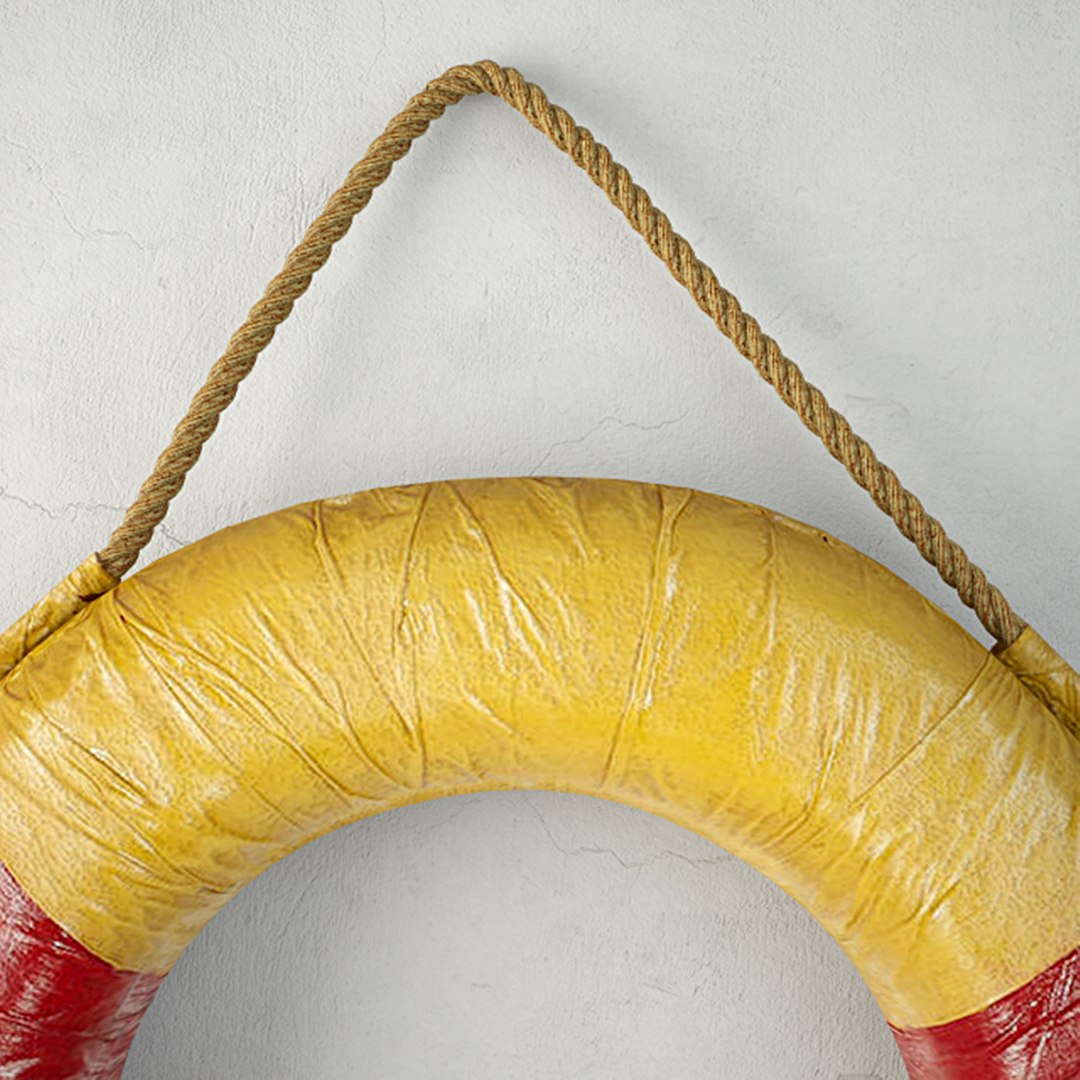 Vintage Life Preserver 3D Model - TurboSquid 1215535
