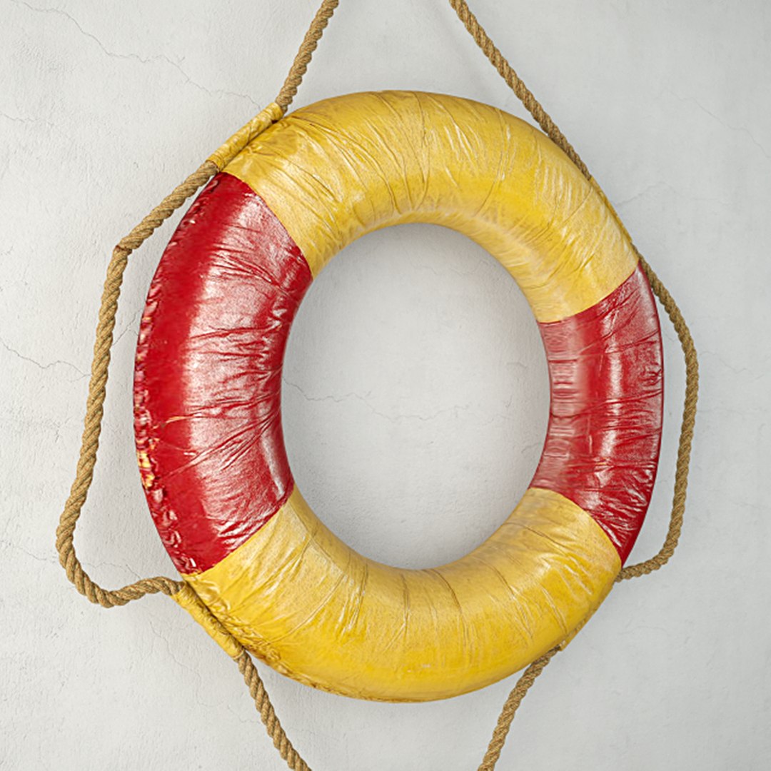 Vintage Life Preserver 3D Model - TurboSquid 1215535