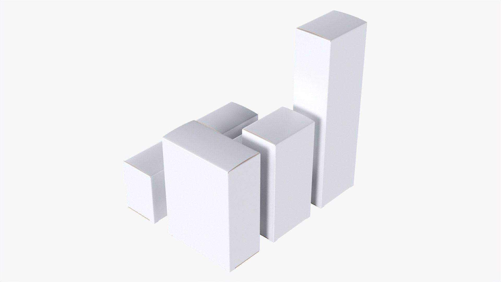 3D Paper Boxes Mockup Set 01 - TurboSquid 1842874