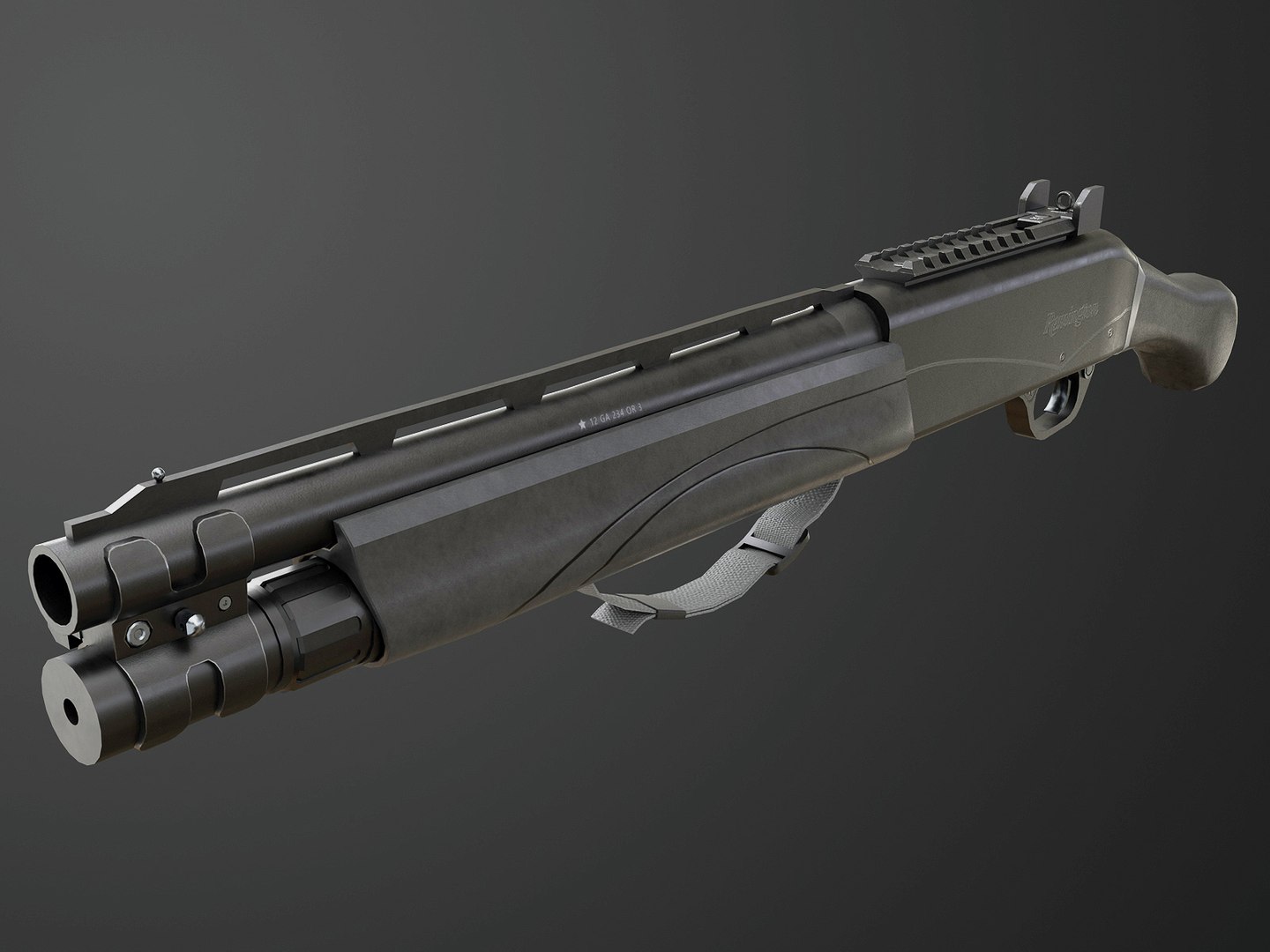 Tactical Shotgun Model - TurboSquid 1349369
