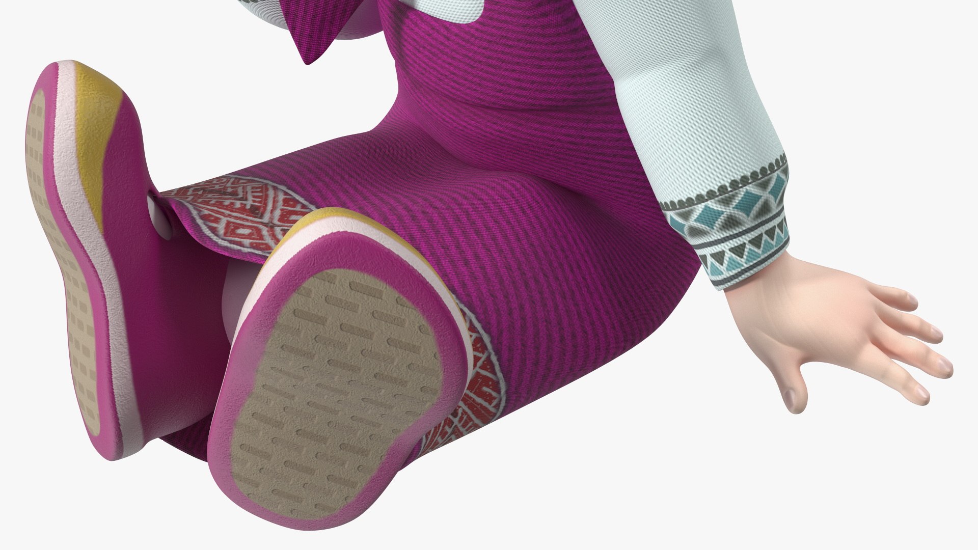 Masha From Masha And The Bear Sitting Pose 3d Model Turbosquid 2119159