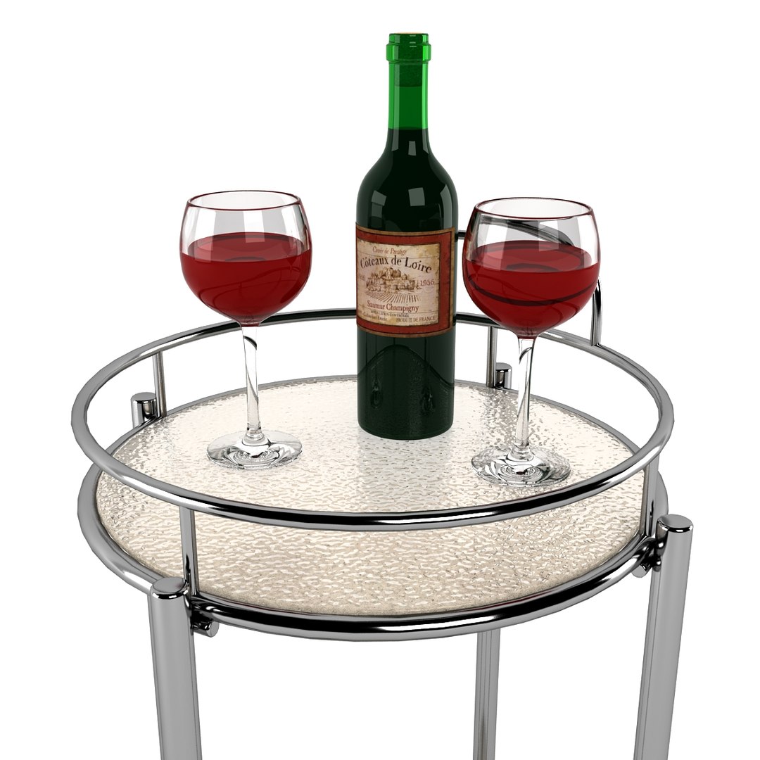 3d Cosmopolitan Bar Cart