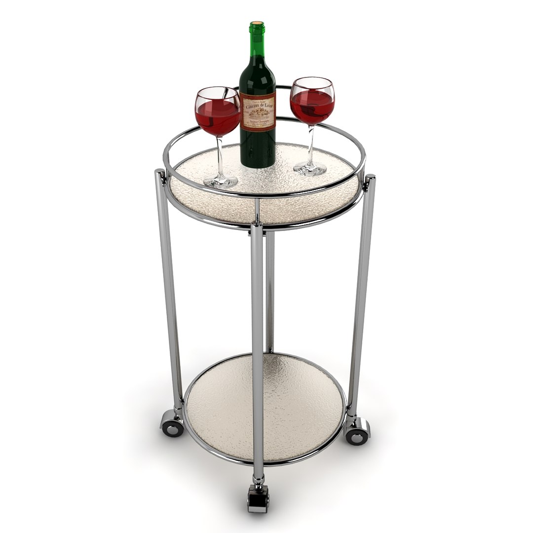 3d Cosmopolitan Bar Cart