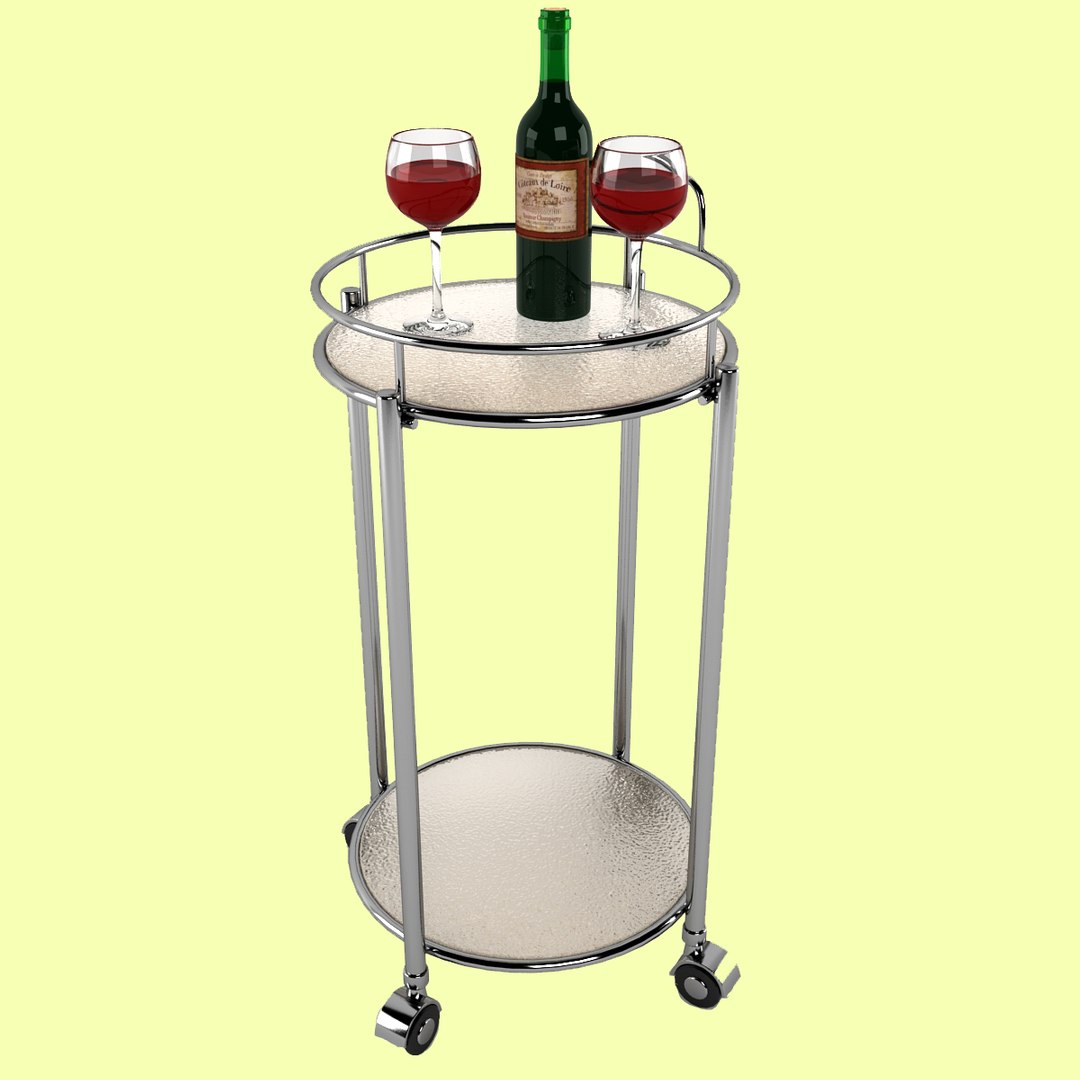 3d Cosmopolitan Bar Cart