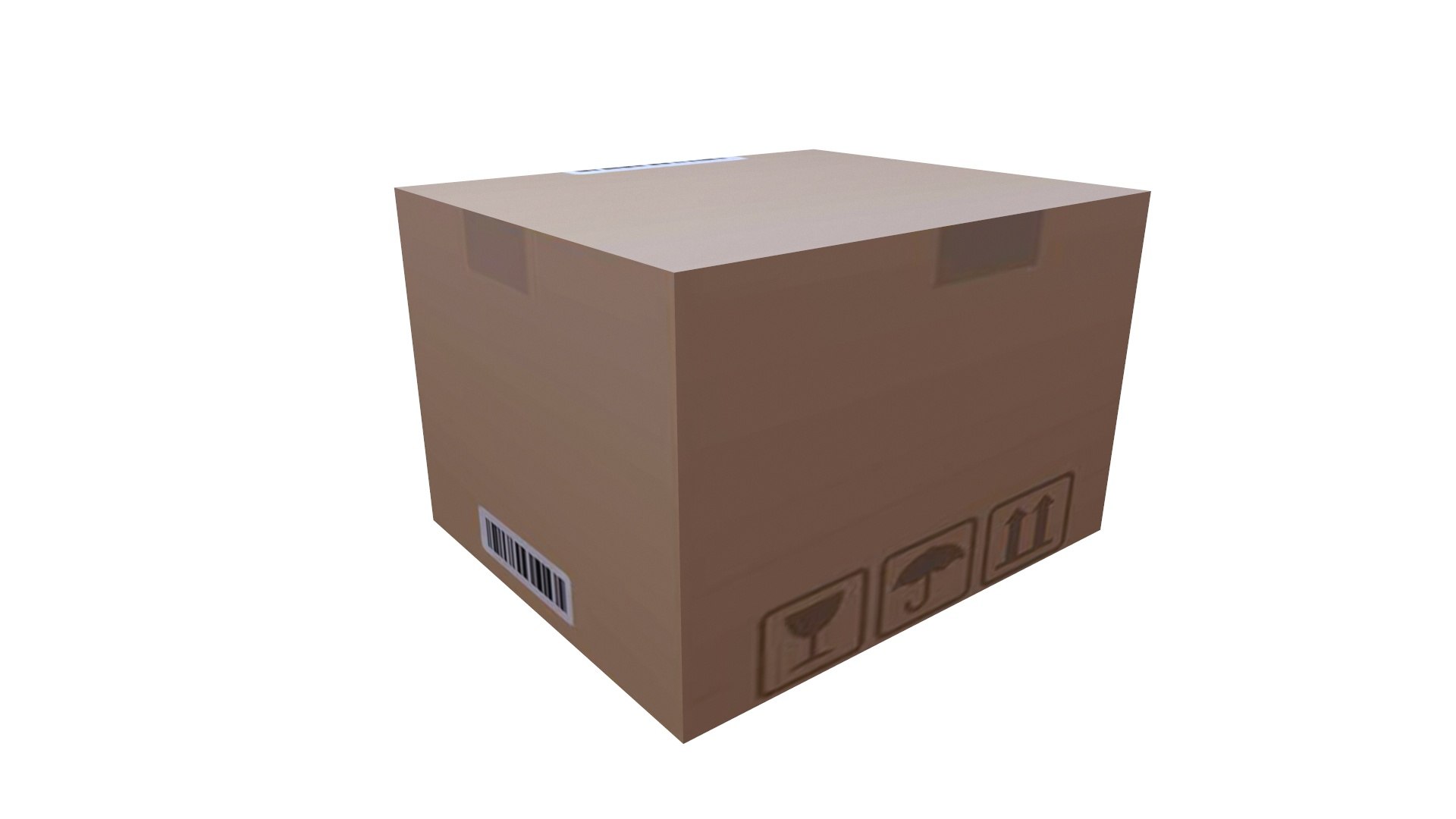 Carton Box Model - TurboSquid 2293402