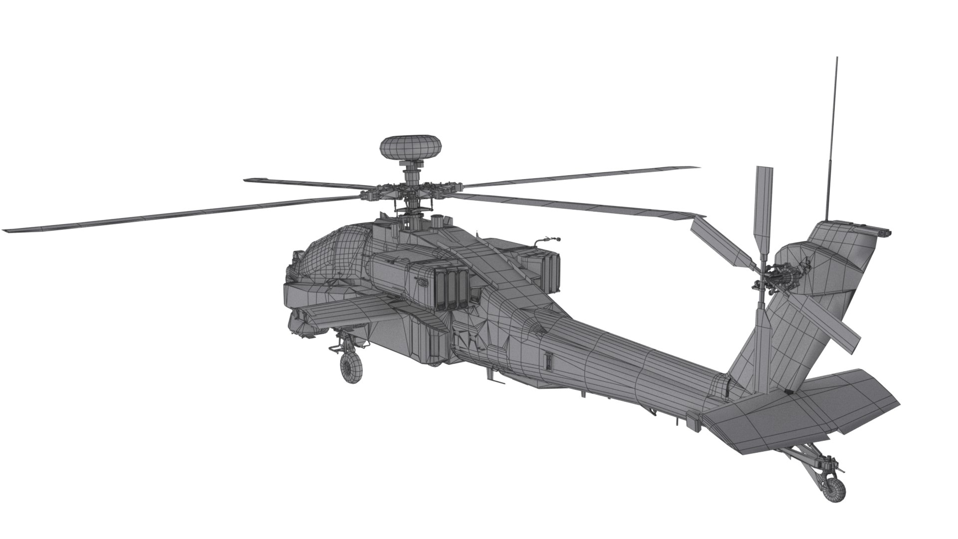 Ah-64 Apache Attack Helicopter 3D Model - TurboSquid 1671514
