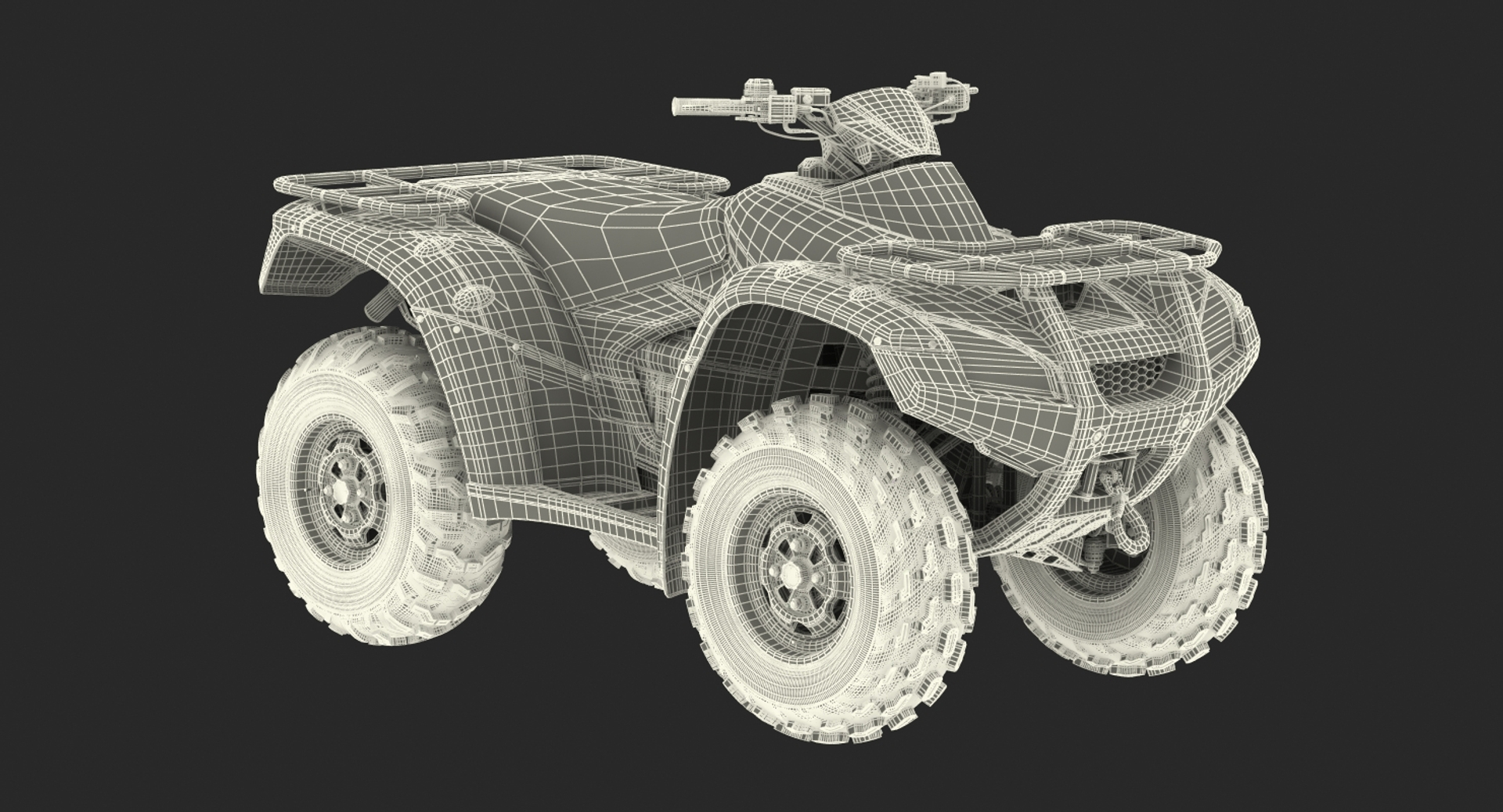 atv bike generic rigged 3d model