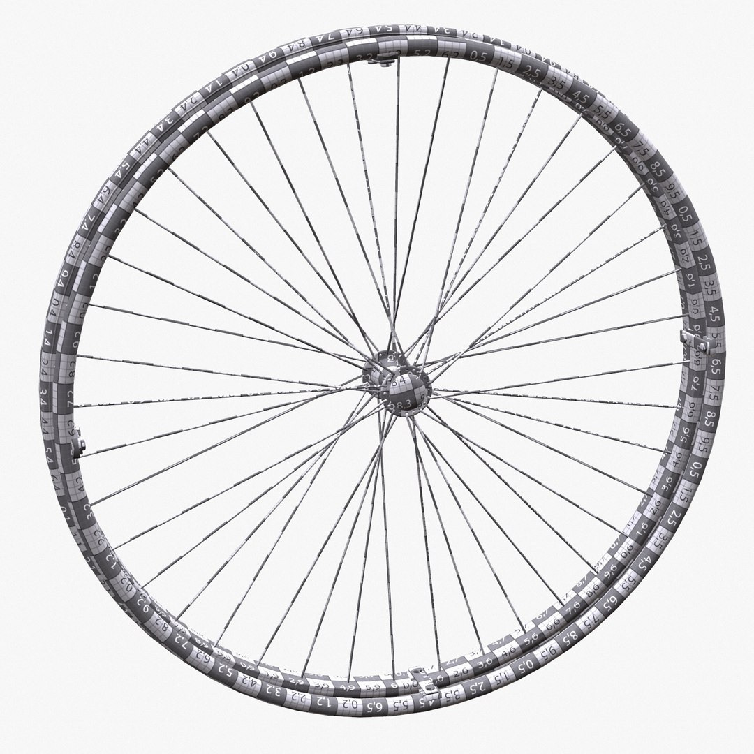 3d model wheelchair wheel
