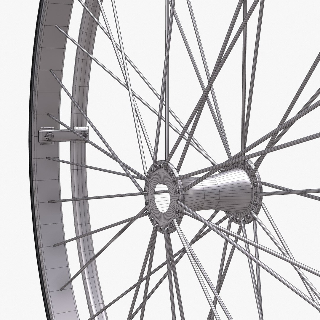 3d model wheelchair wheel