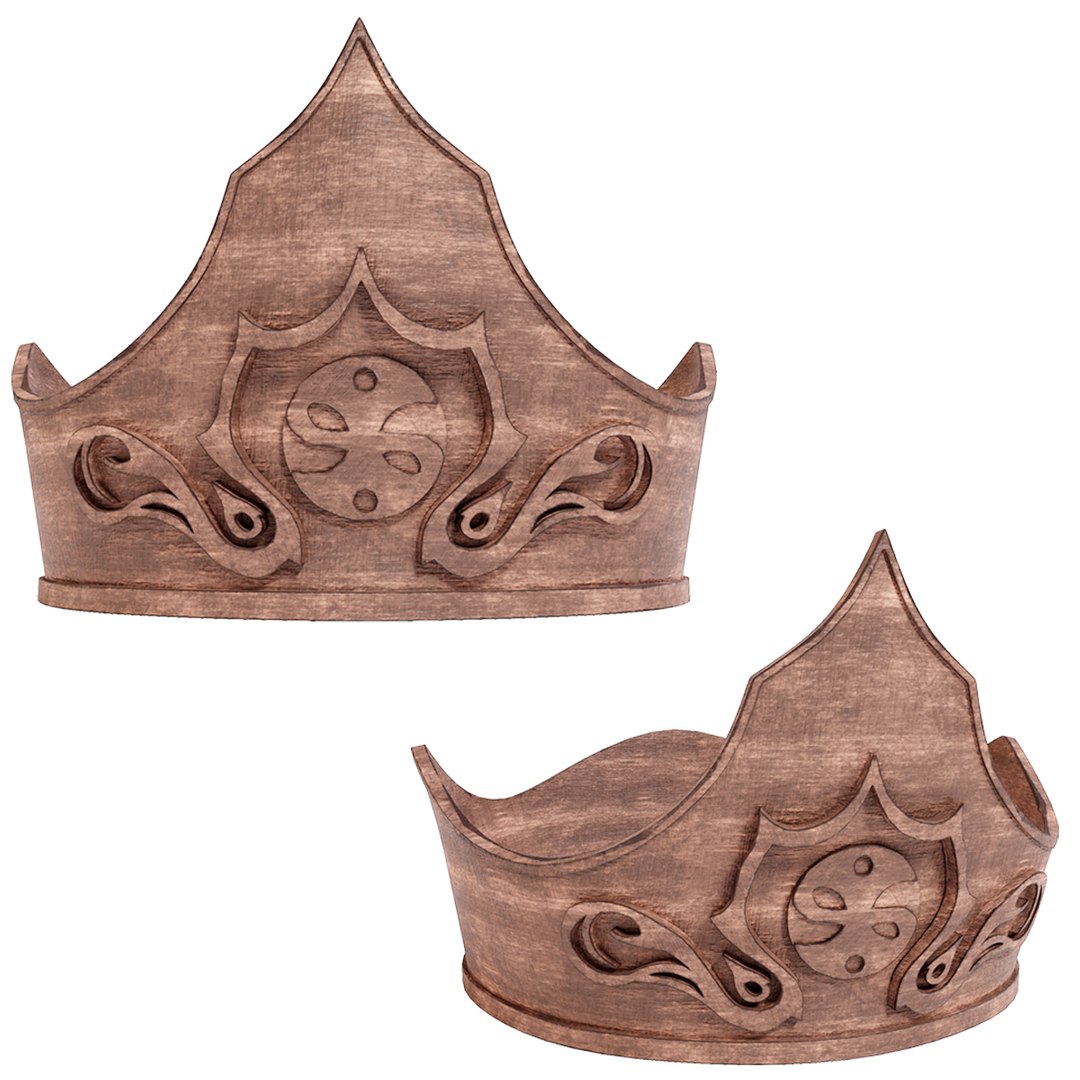 3D Royal King Grungy Wooden Crown 3d Model - TurboSquid 1953801