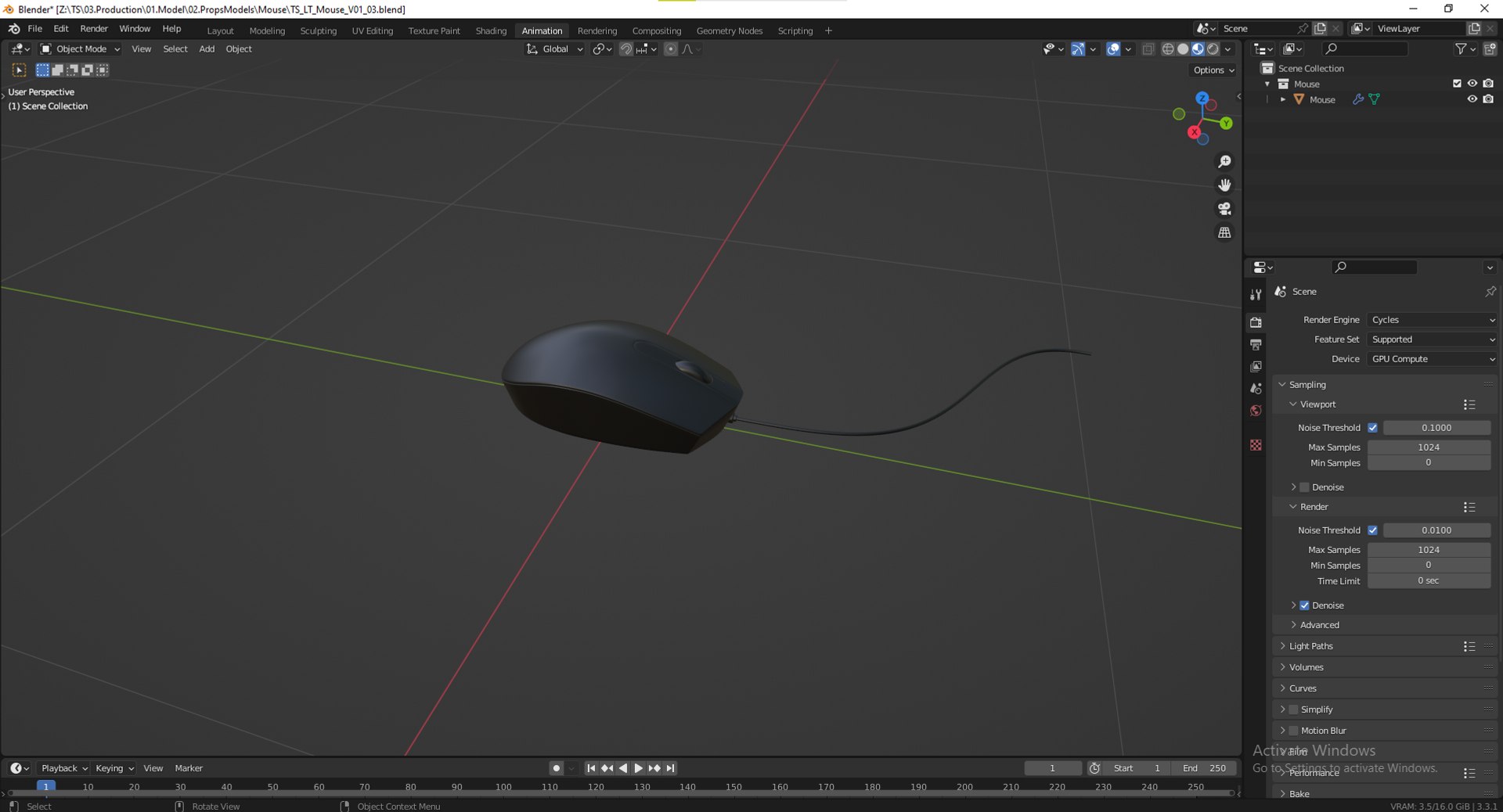Computer Mouse 3D - TurboSquid 2043147
