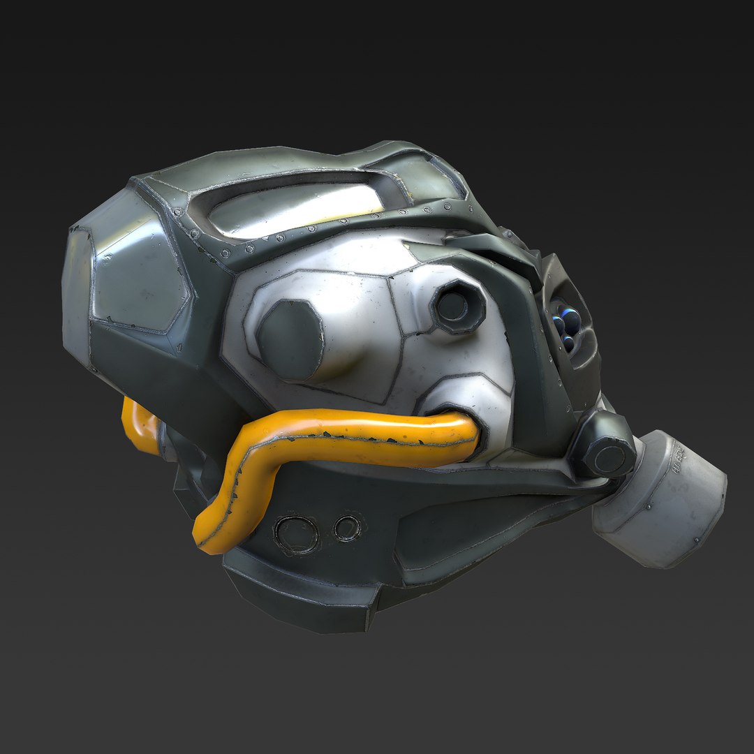 Sci-fi Gas Mask 3d Max