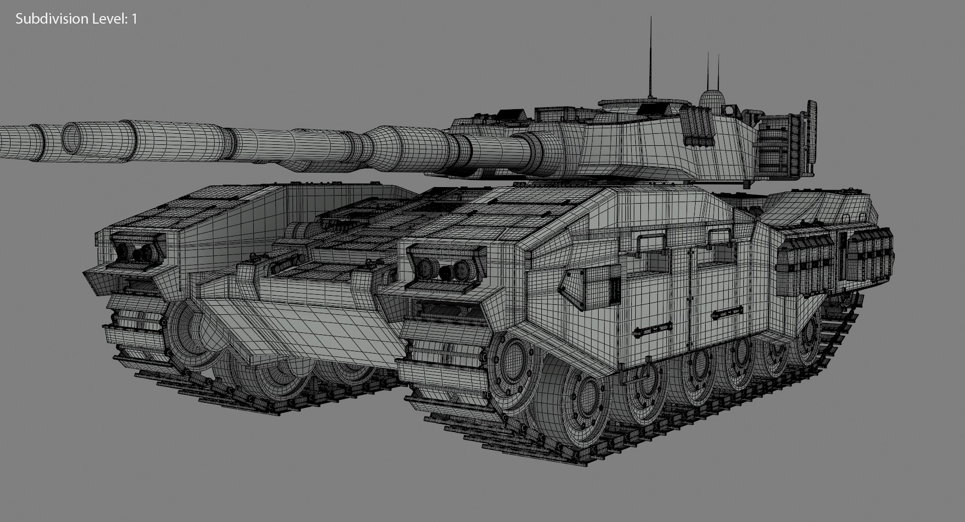 Futuristic tank 3D - TurboSquid 1198654