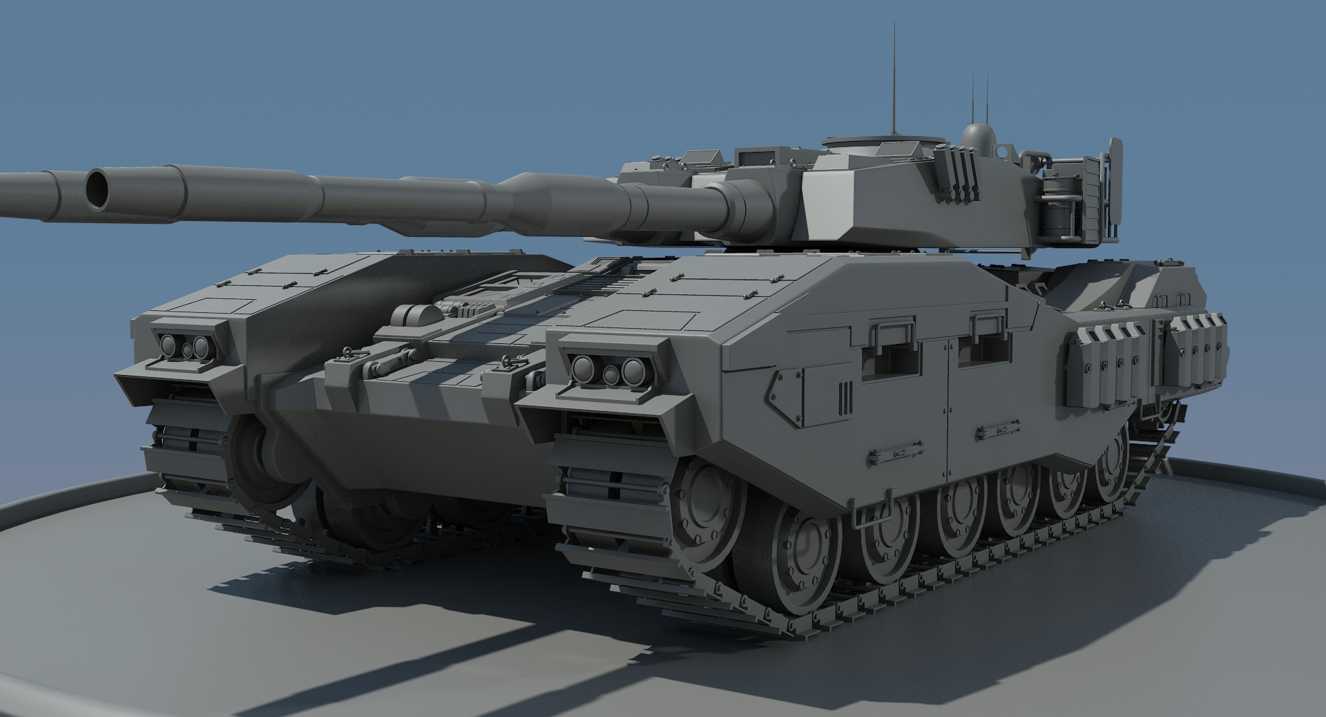Futuristic tank 3D - TurboSquid 1198654
