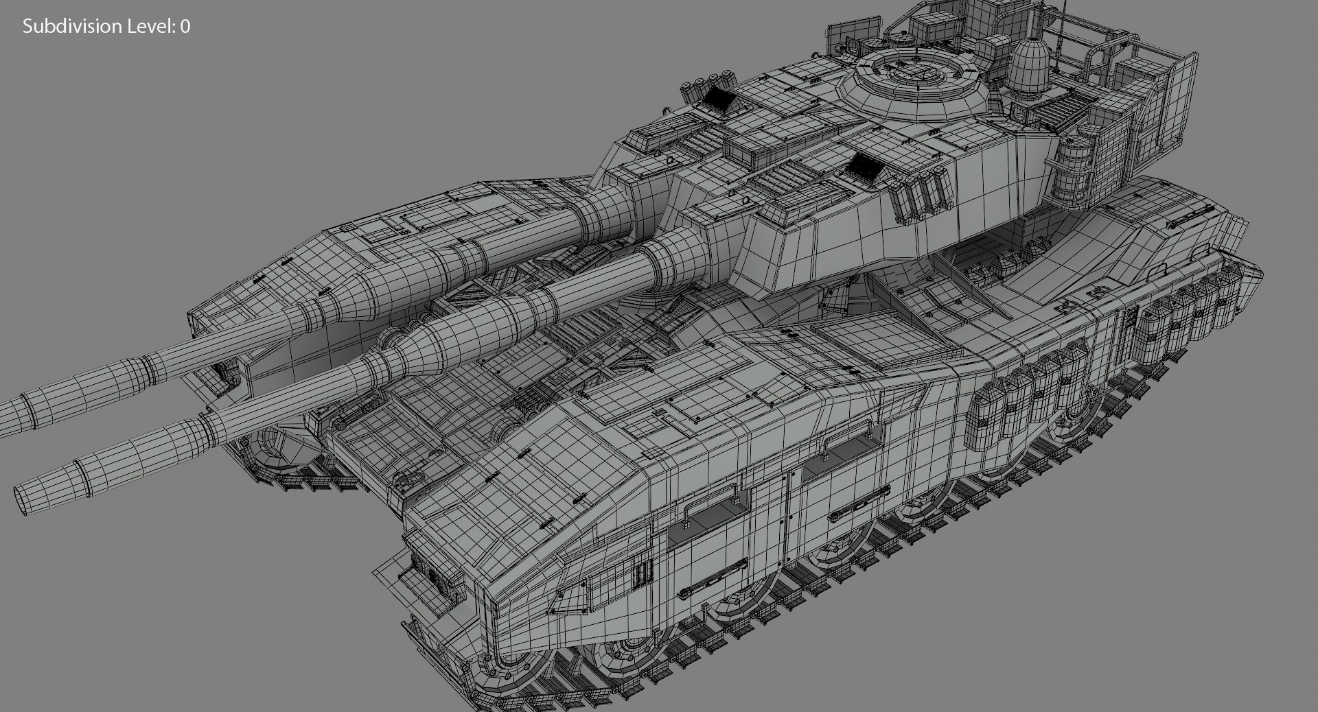 Futuristic tank 3D - TurboSquid 1198654