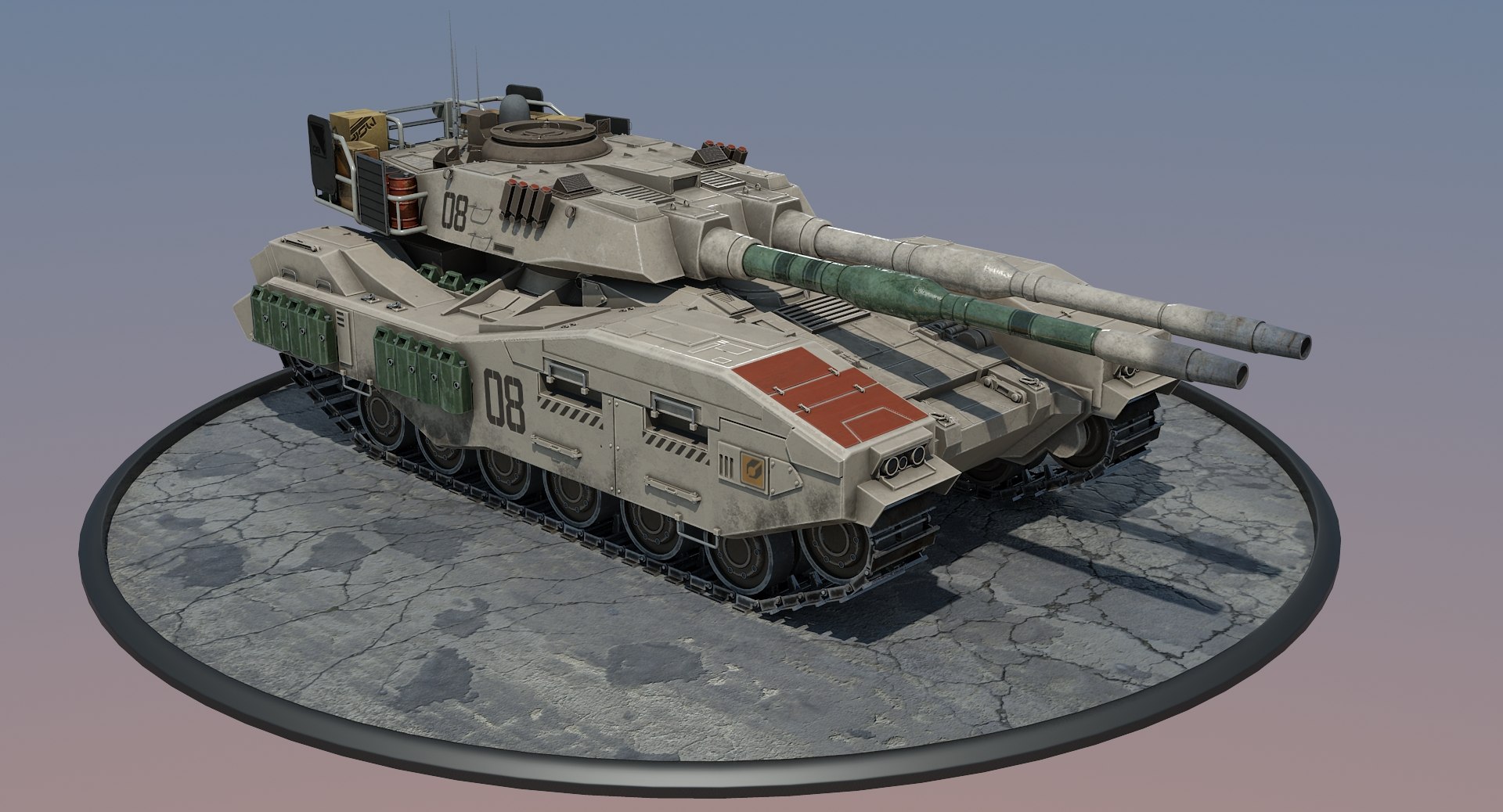 Futuristic Tank 3D - TurboSquid 1198654