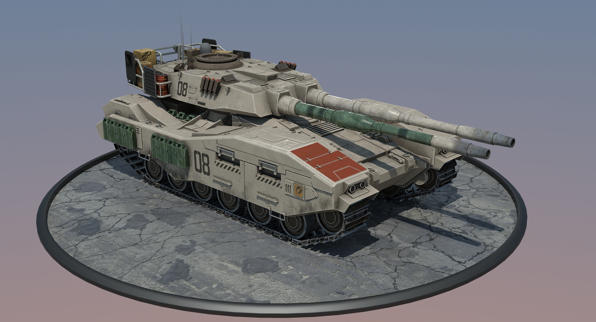 Futuristic Tank 3D - TurboSquid 1198654