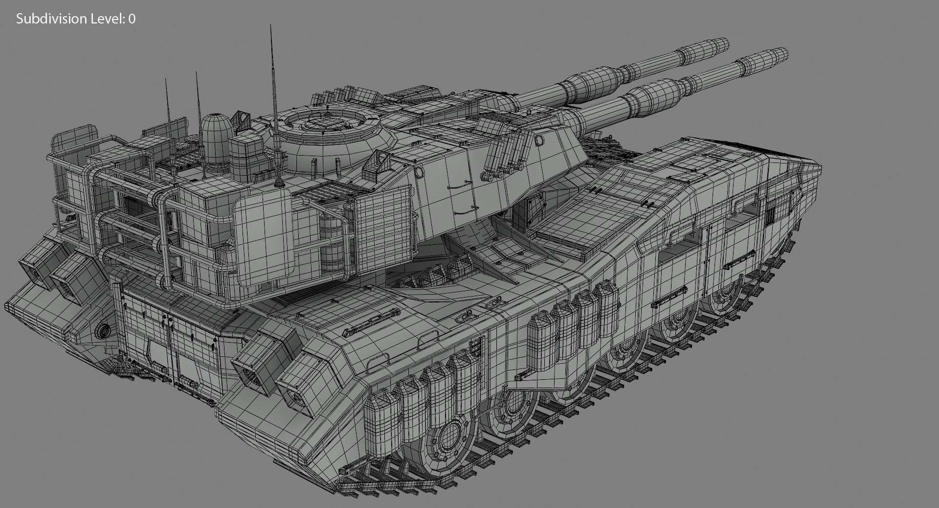 Futuristic tank 3D - TurboSquid 1198654