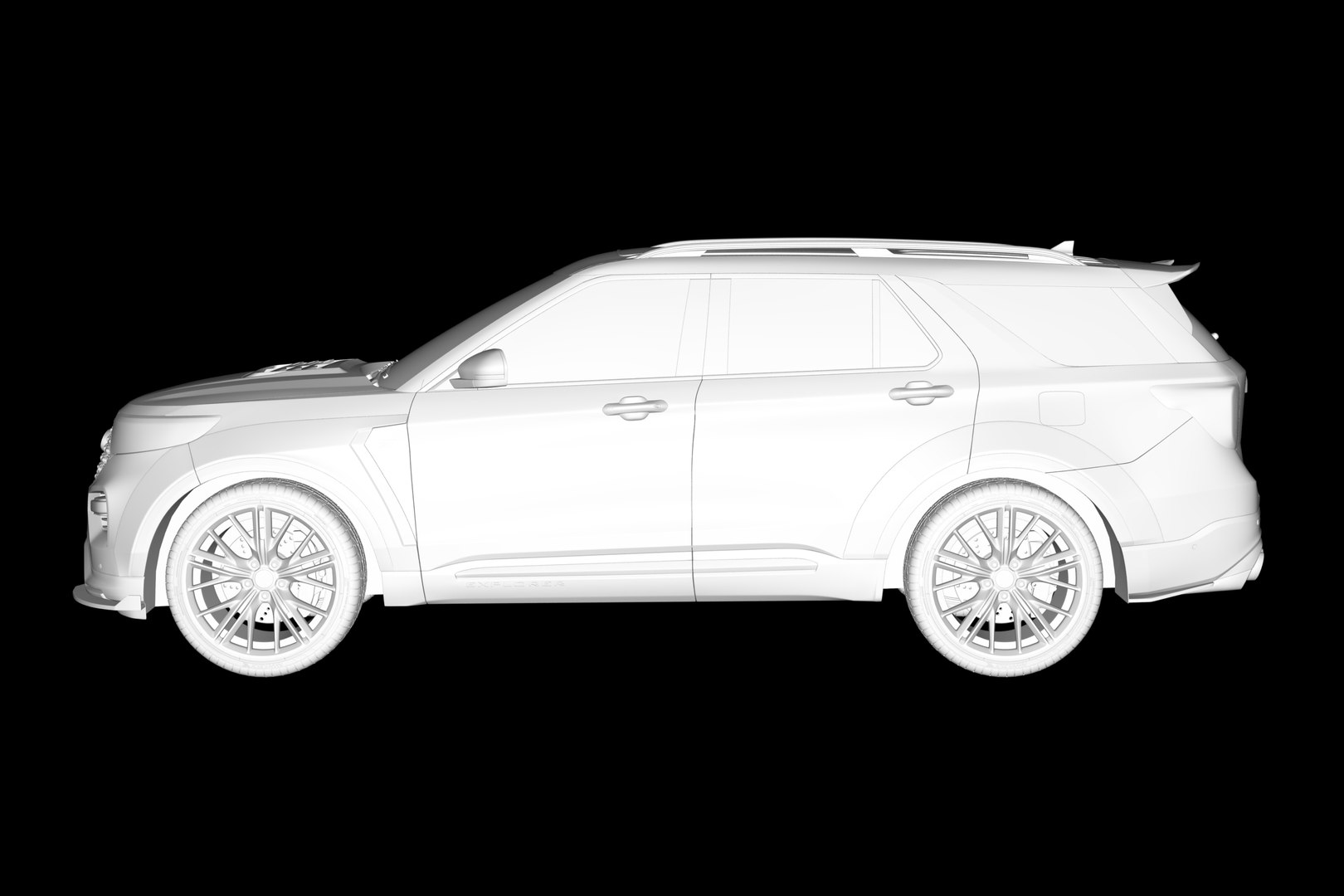 Ford Explorer ST 2020 Wide Body 3D Model - TurboSquid 2349604