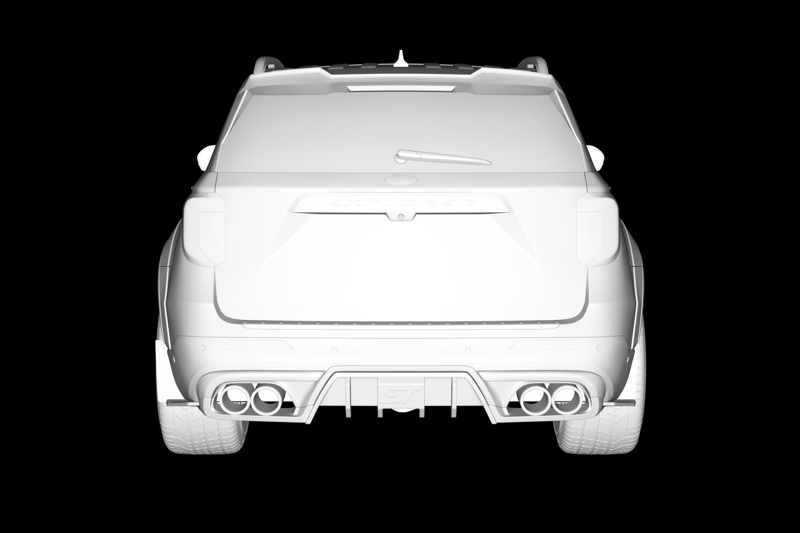 Ford Explorer ST 2020 Wide Body 3D Model - TurboSquid 2349604