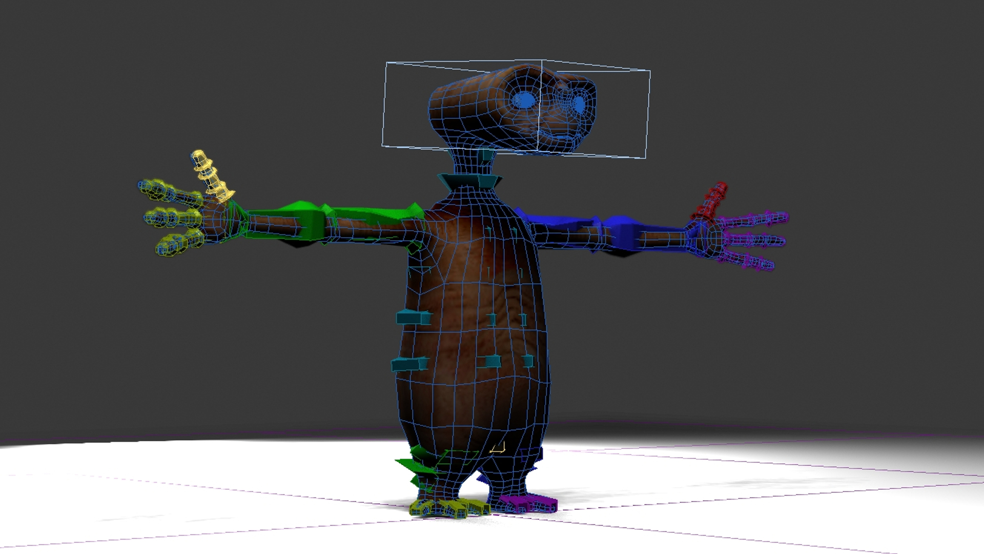 3d Alien Animate Model