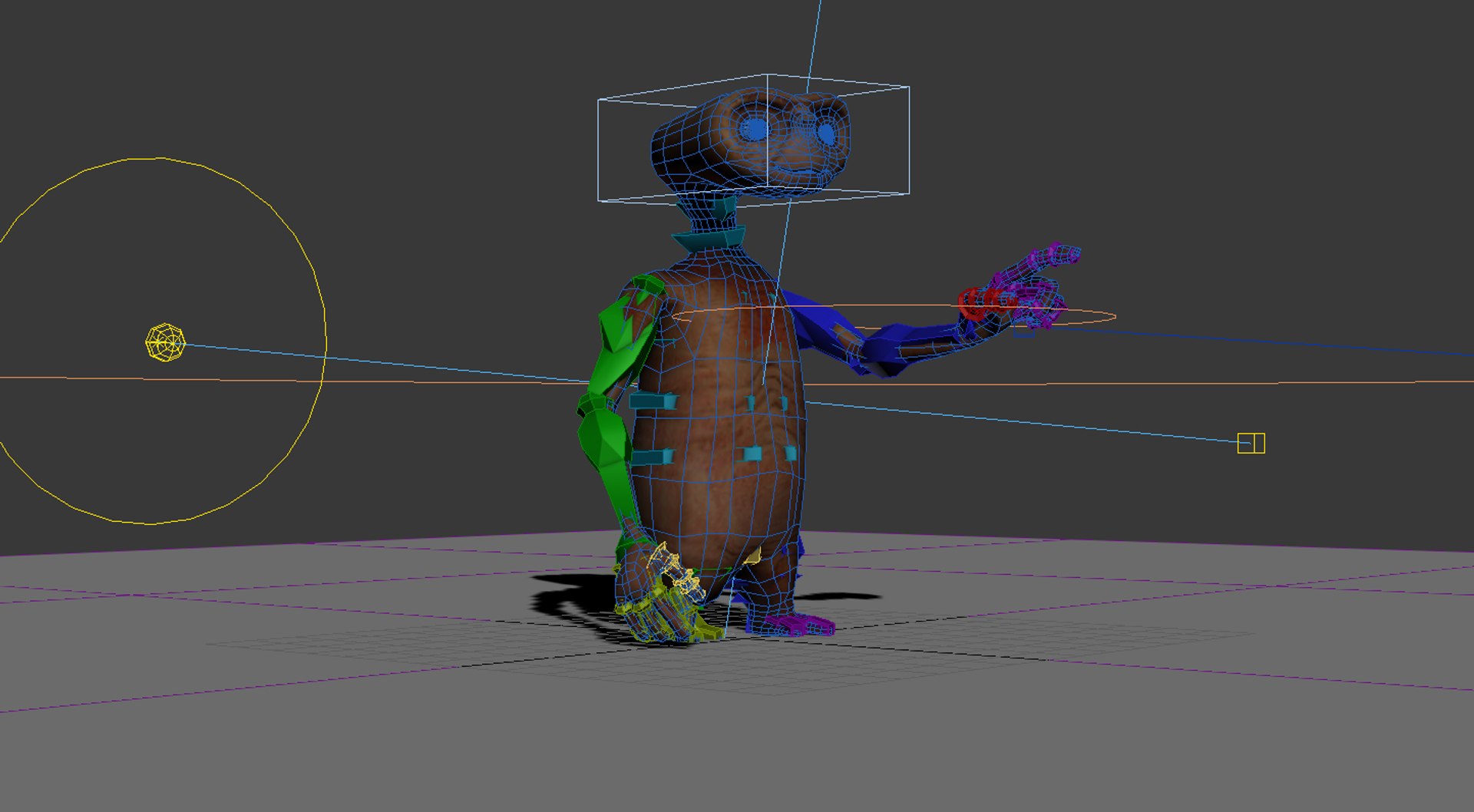 3d Alien Animate Model